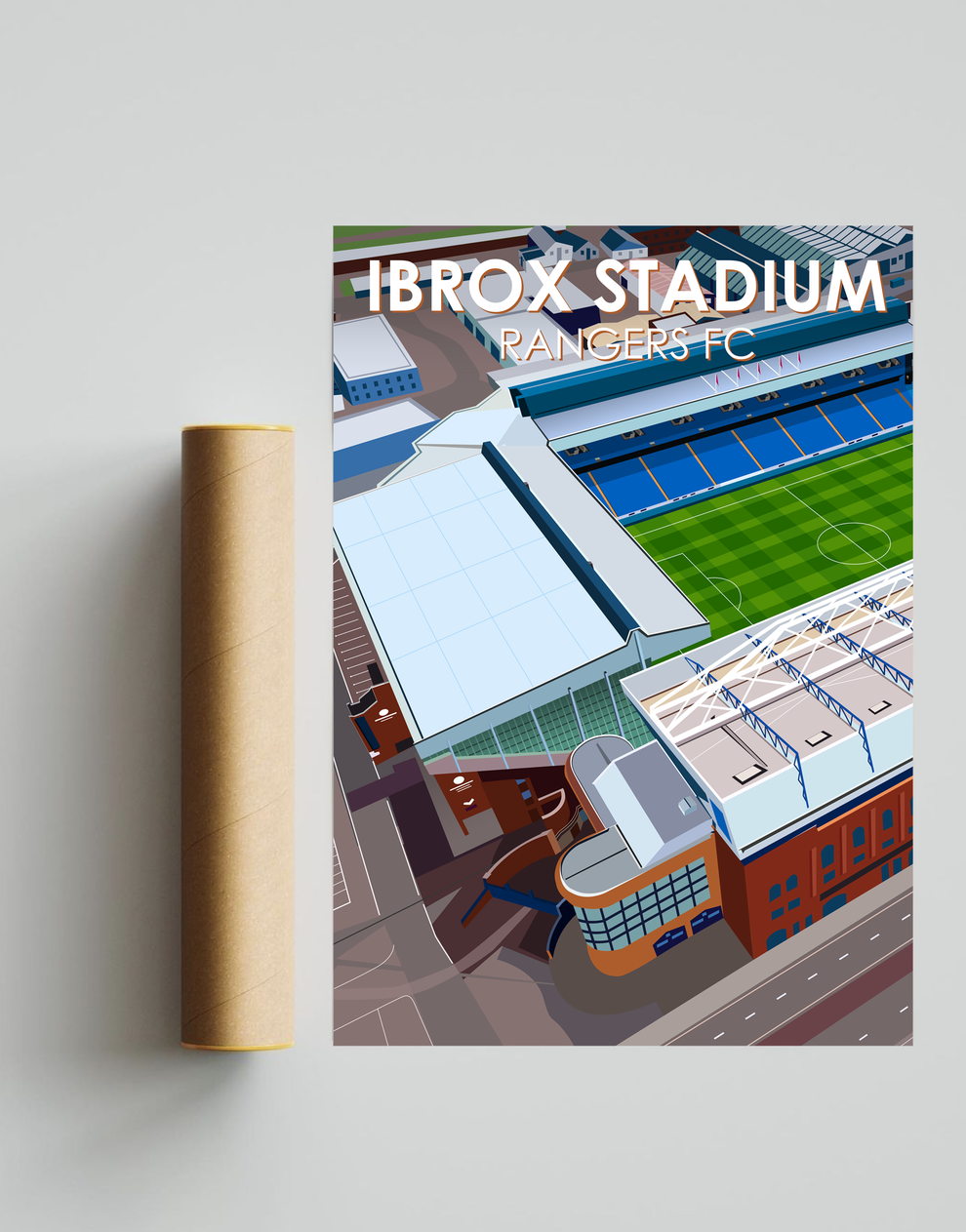 Ibrox Stadium A3 Print – Niclasico.co.uk