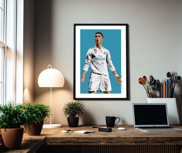 Cristiano Ronaldo Real Madrid A3 Print – Niclasico.co.uk